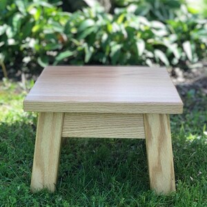Oak/ Step Stool/ Footstool/ Riser/ 8" to 10" Inches High/ Mission Style ...