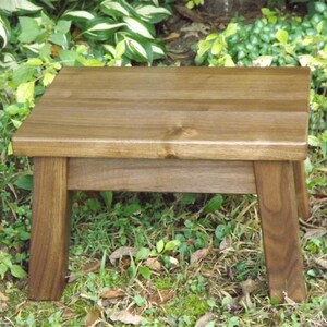 Solid Walnut/ Step Stool/ Foot Stool/ Riser/ Reclaimed Wood/ Modern ...