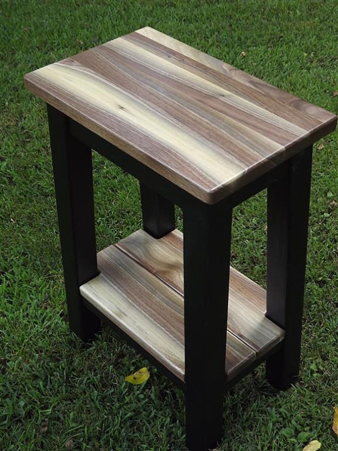 Modern Small Side Table, End Table, Walnut Sapwood, Night Stand ...