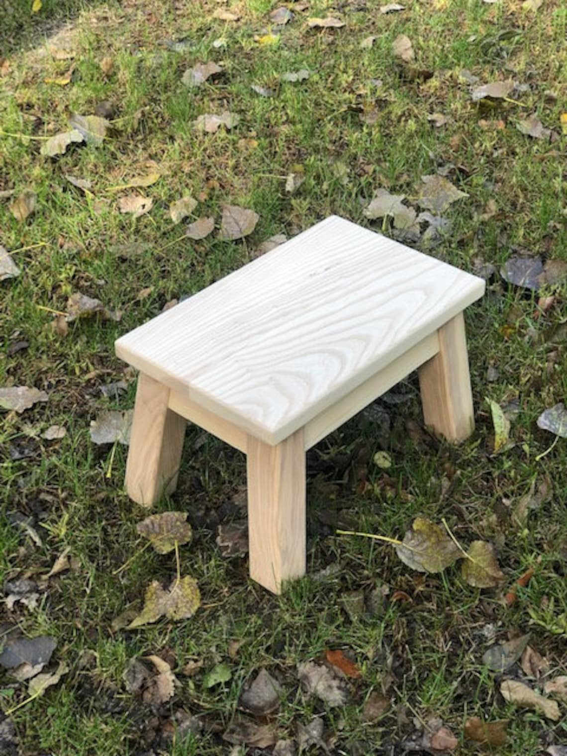 Raw Natural Wood Stool, No Finish, Step Stool, Footstool, Elm - Etsy