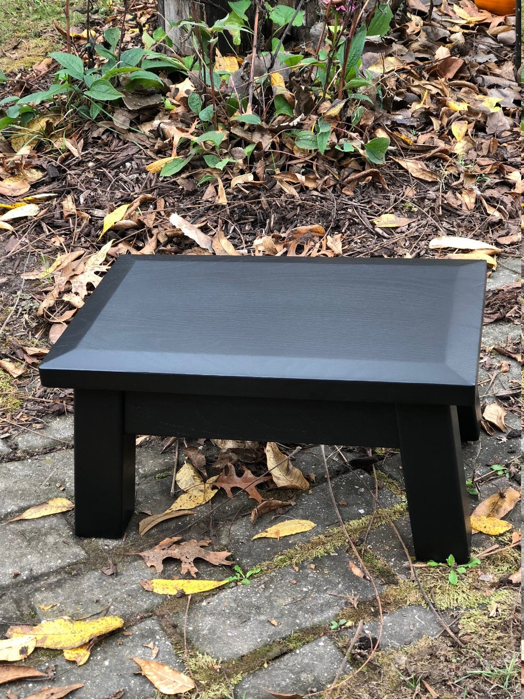 Classic, Modern, Beveled Edge, Wood Riser, Step Stool, Footstool ...