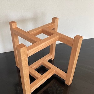 Solid Walnut, Solid Oak, Water Filtration Stand, Plant Stand, Modern ...