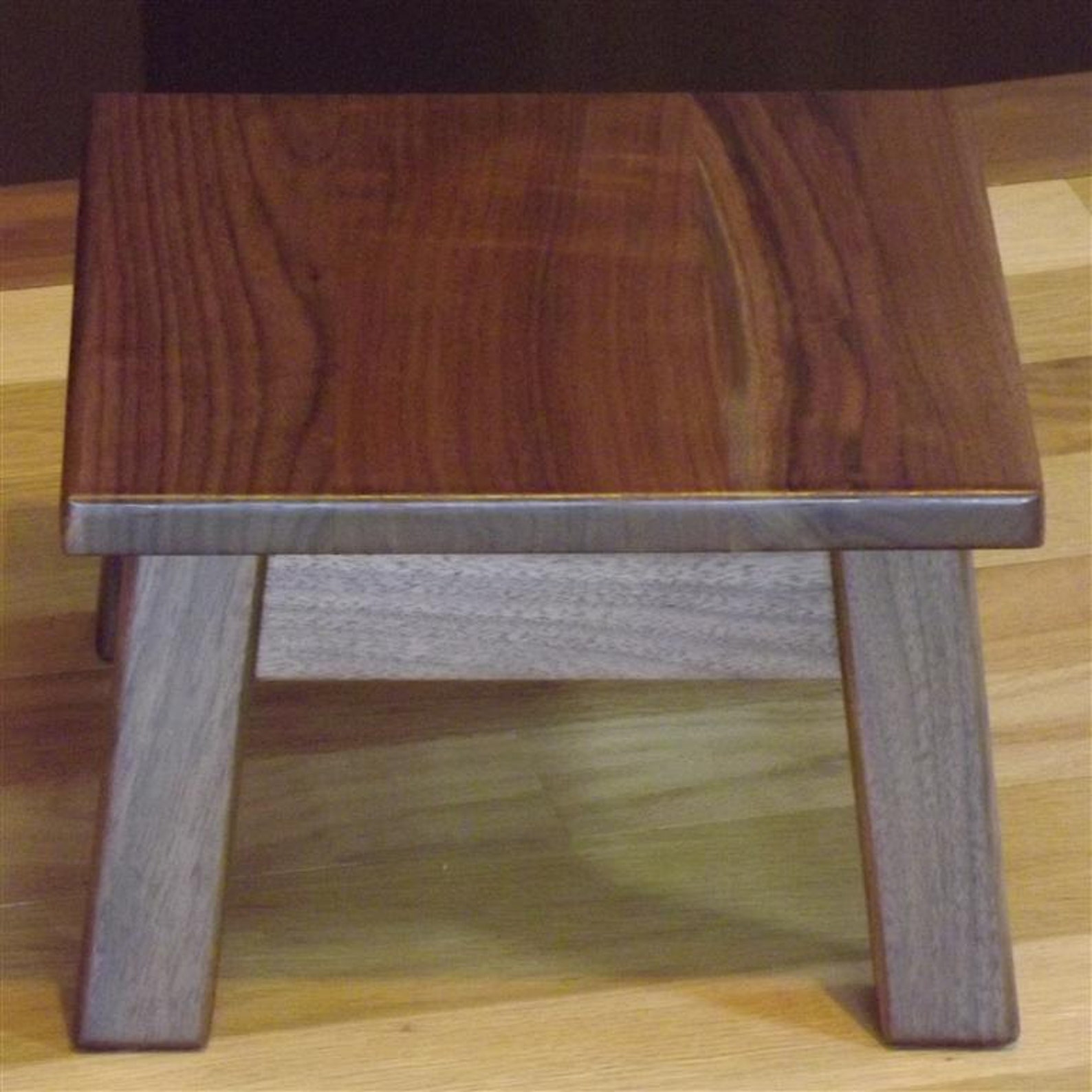 Walnut/ Step Stool/ Foot Stool/ Riser/ 8" to 10" to 12" H/ Mission ...