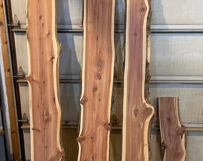 Live Edge, Cedar Slabs, Mantle, Shelf, Board, Lumber, Wide, Thick - Etsy