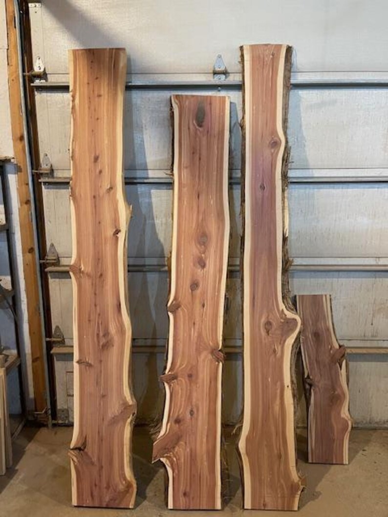 Live Edge, Cedar Slabs, Mantle, Shelf, Board, Lumber, Wide, Thick - Etsy