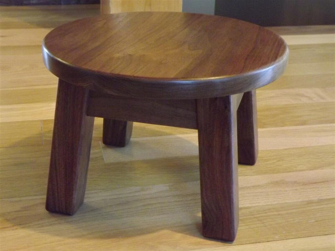 Walnut, Round Stool, Step Stool, Mission Style, Farmhouse, 8 10 12 ...