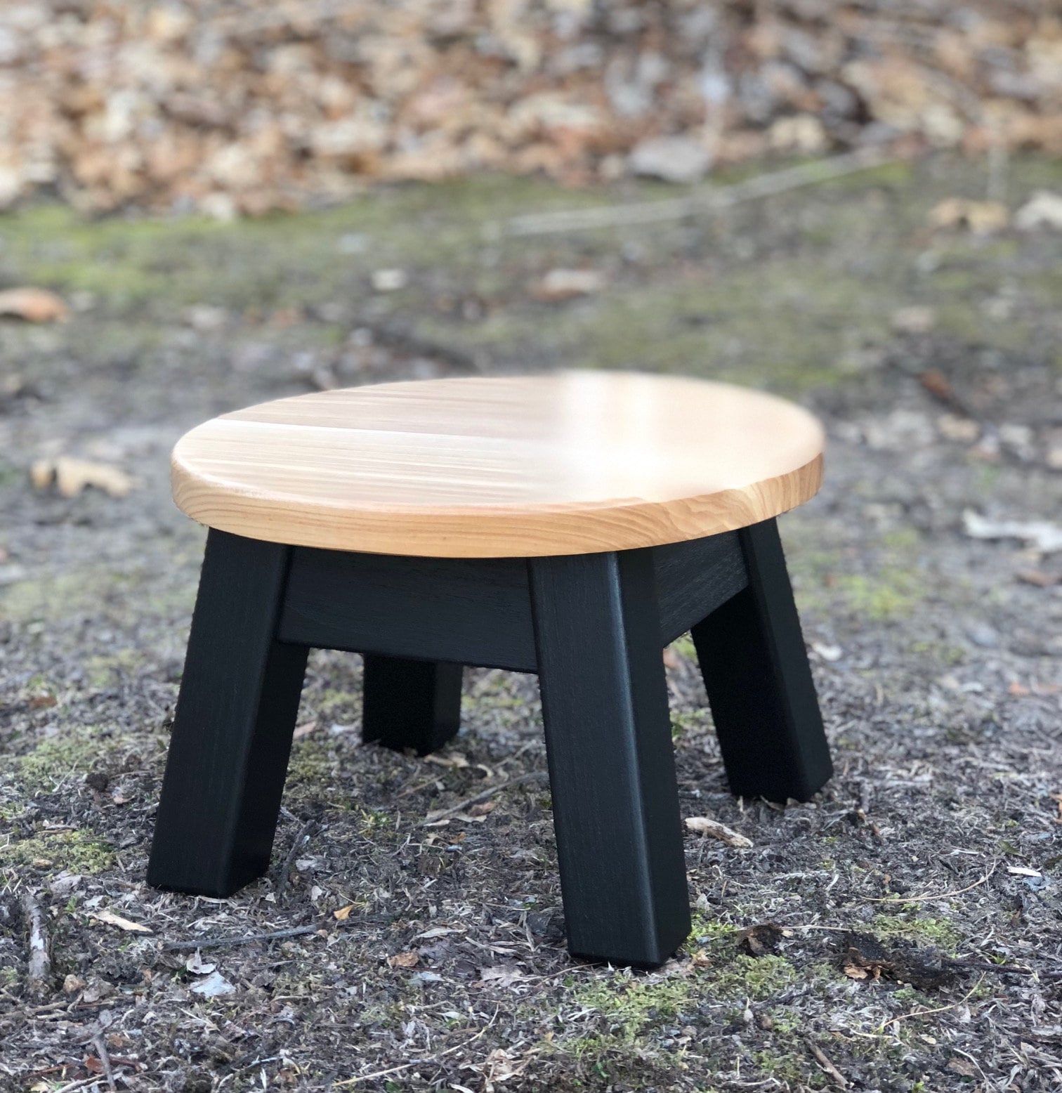 Round Top Step Stool Riser Modern Contemporary Wood | Etsy