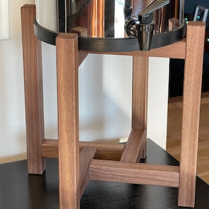 Solid Walnut, Solid Oak, Water Filtration Stand, Plant Stand, Modern ...