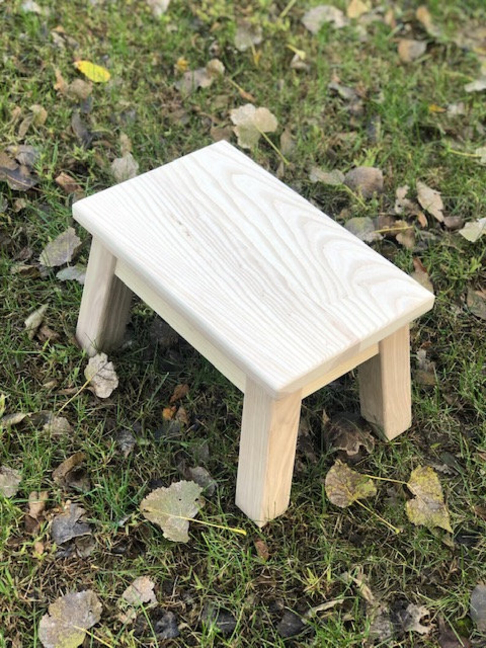 Raw Natural Wood Stool, No Finish, Step Stool, Footstool, Elm - Etsy