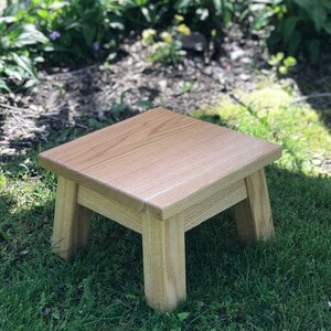 Oak/ Step Stool/ Footstool/ Riser/ 8" to 10" Inches High/ Mission Style ...