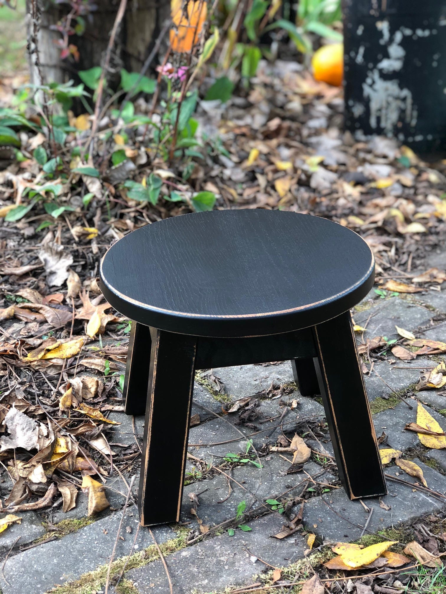 Small round step stool store