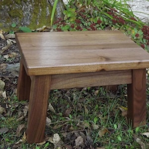 Solid Walnut/ Step Stool/ Foot Stool/ Riser/ Reclaimed Wood/ Modern ...