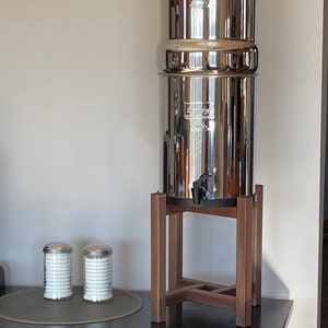 Solid Walnut, Solid Oak, Water Filtration Stand, Plant Stand, Modern ...