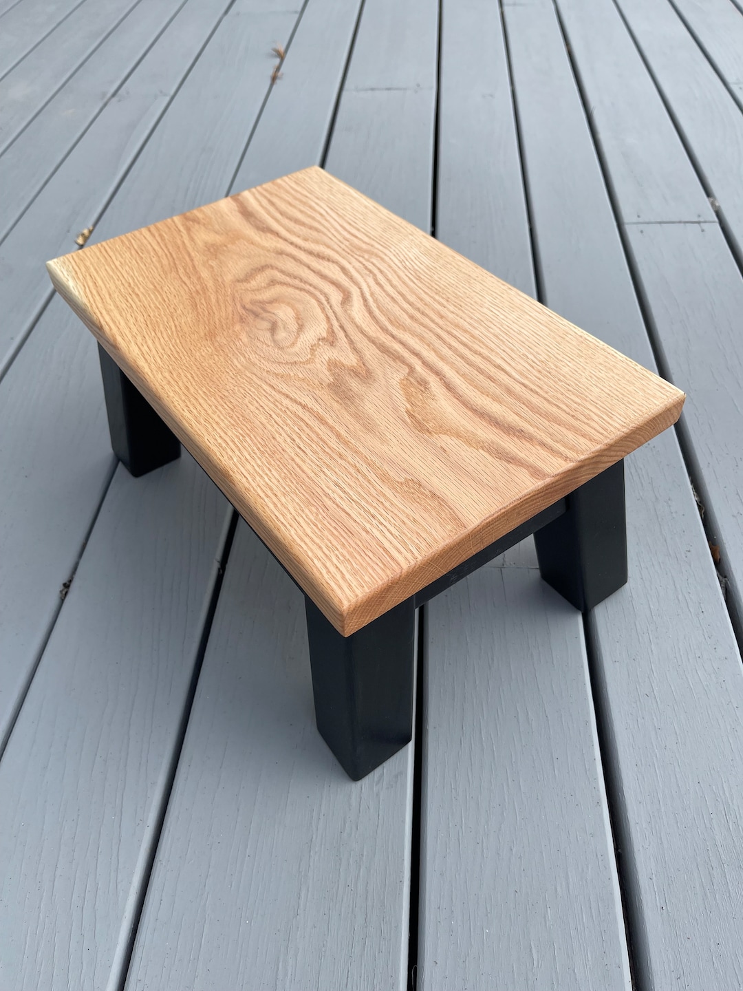 Rectangle, Oak Top, Step Stool, Riser, Modern, Contemporary, Wood Top ...