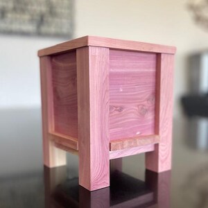 Small, Table Top, Cedar Planter, 4" Pot, Centerpiece, Wedding ...