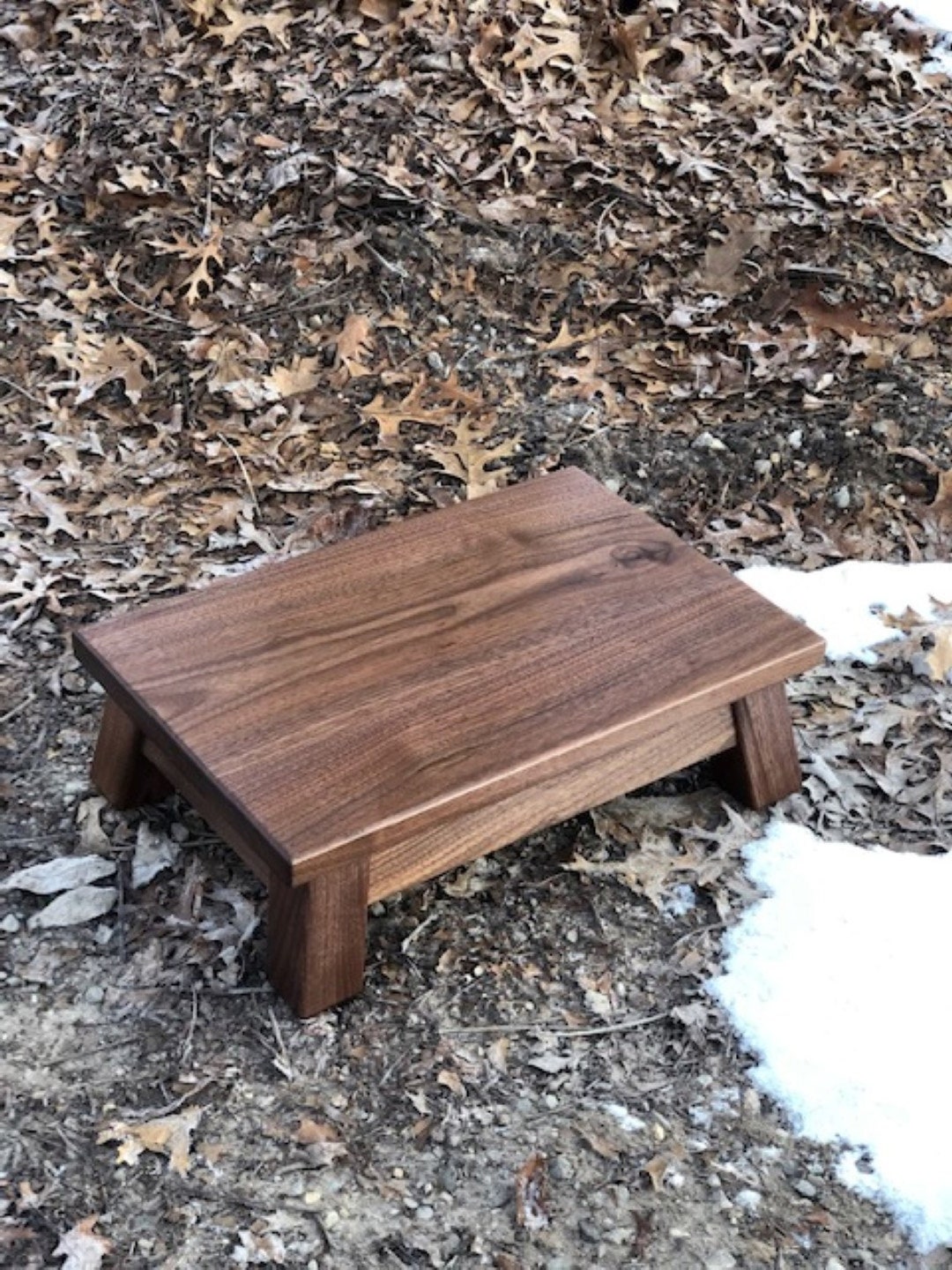 Solid Black Walnut Low Riser/ Step Stool/ Bedside Stool/modern/urban ...
