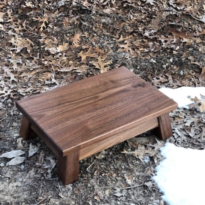 Black Wide Stool - Etsy