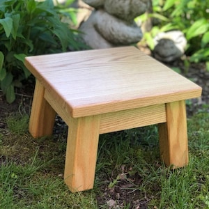 Oak/ Step Stool/ Footstool/ Riser/ 8" to 10" Inches High/ Mission Style ...