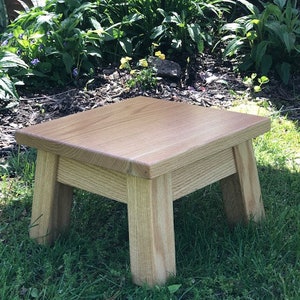 Oak/ Step Stool/ Footstool/ Riser/ 8" to 10" Inches High/ Mission Style ...