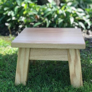 Oak/ Step Stool/ Footstool/ Riser/ 8" to 10" Inches High/ Mission Style ...
