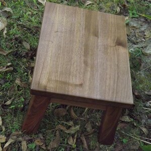 Solid Walnut/ Step Stool/ Foot Stool/ Riser/ Reclaimed Wood/ Modern ...