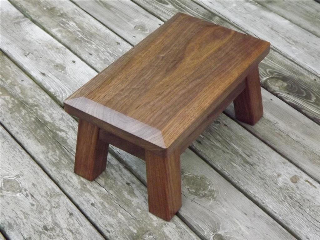 Walnut, Classic, Modern, Wood Riser, Step Stool, Riser, Footstool ...