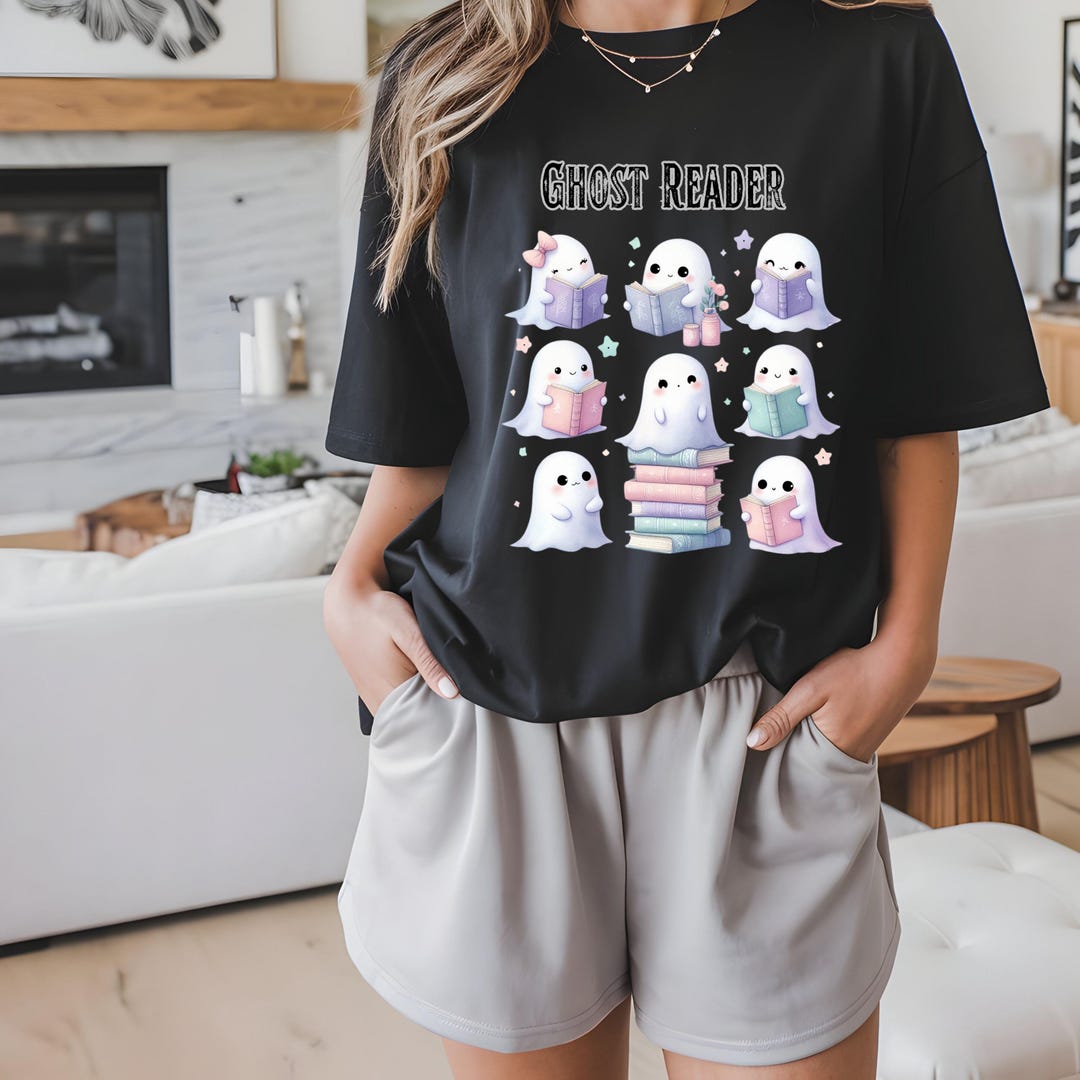 Ghost Reader Digital Download | Cute Spooky Ghosts With Books ...