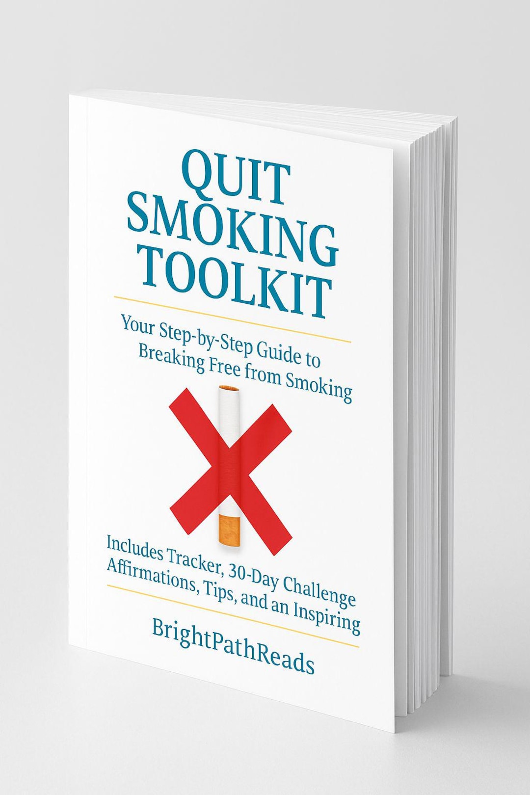 Quit Smoking Workbook, 30-day Challenge & Habit Tracker, Digital ...