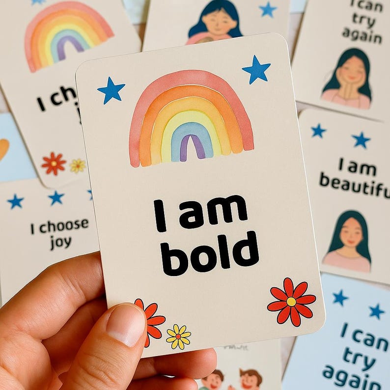 Children’s Affirmation Cards Printable | Positive Mindfulness Growth ...