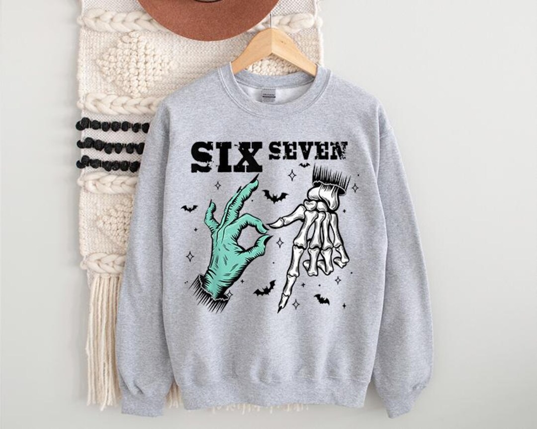 Retro Six Seven Halloween PNG, Spooky Season Sublimation Design, Funny ...