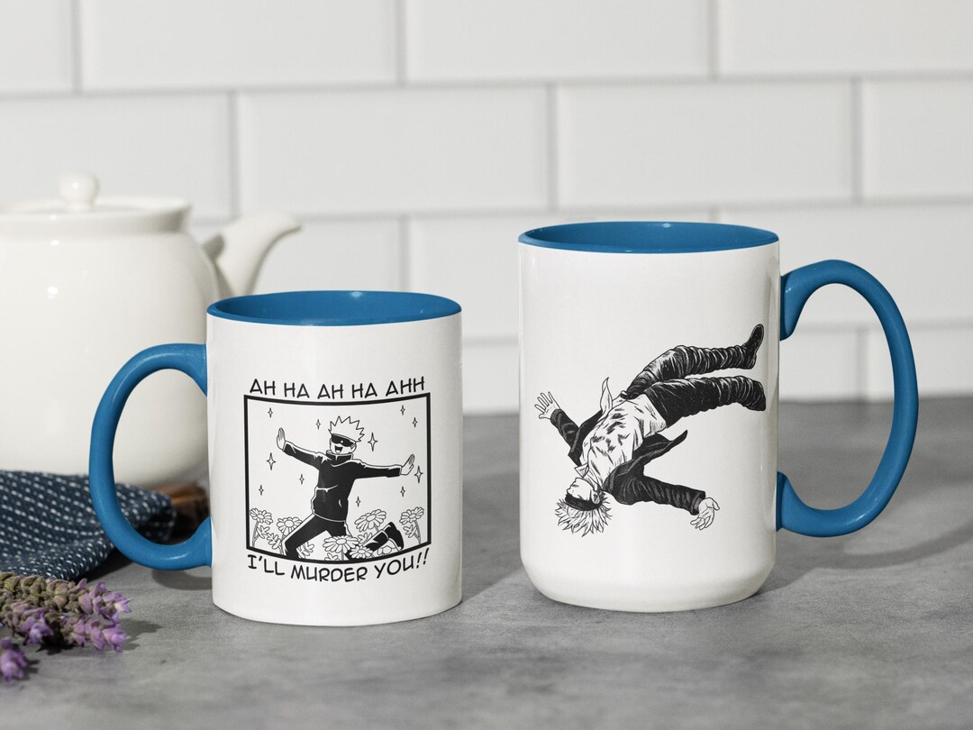 Gojo Satoru Mug | Jujutsu Kaisen Ceramic Cup | Double Sided JJK Anime ...