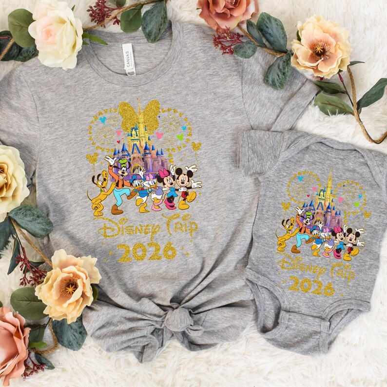 Disney 2026 Shirt, 2026 Disney T-Shirts, Disneyworld Shirts, Disney ...