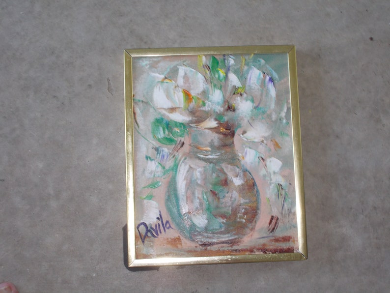 New Original Collectible "southwest Floral" Impressionistic Oil ...