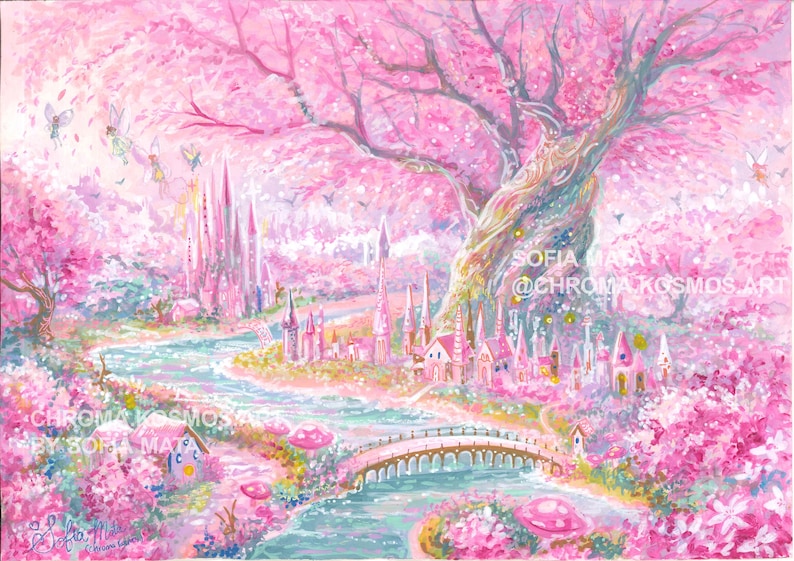 The Pink Fairytopia - Print - Etsy