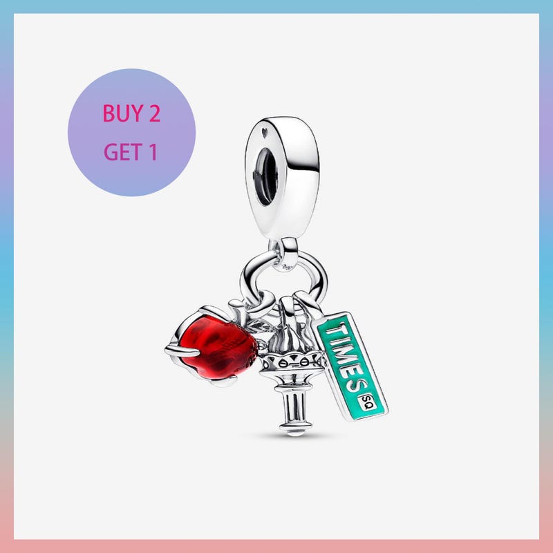 Pandora Nyc Apple Charm - Etsy