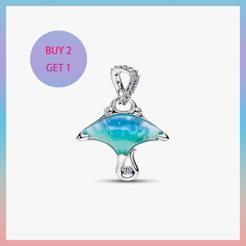Pandora Manta Ray Charm - Etsy