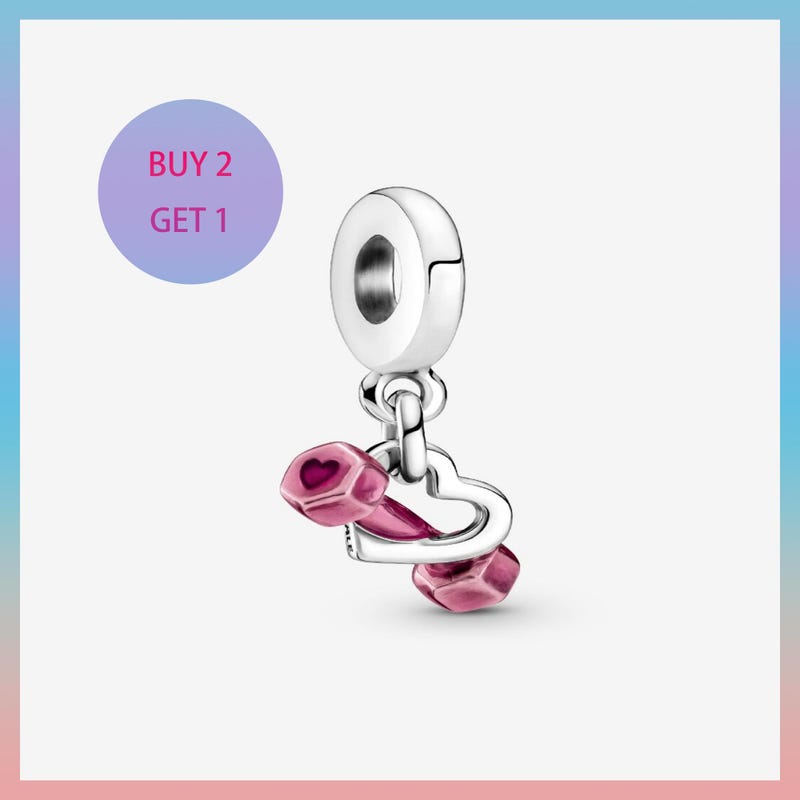 Dumbbell Pandora Charm - Etsy
