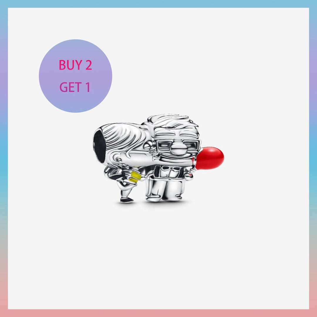 Pixar up Carl & Ellie Charm,charms for Bracelet,silver Charm,pandora ...
