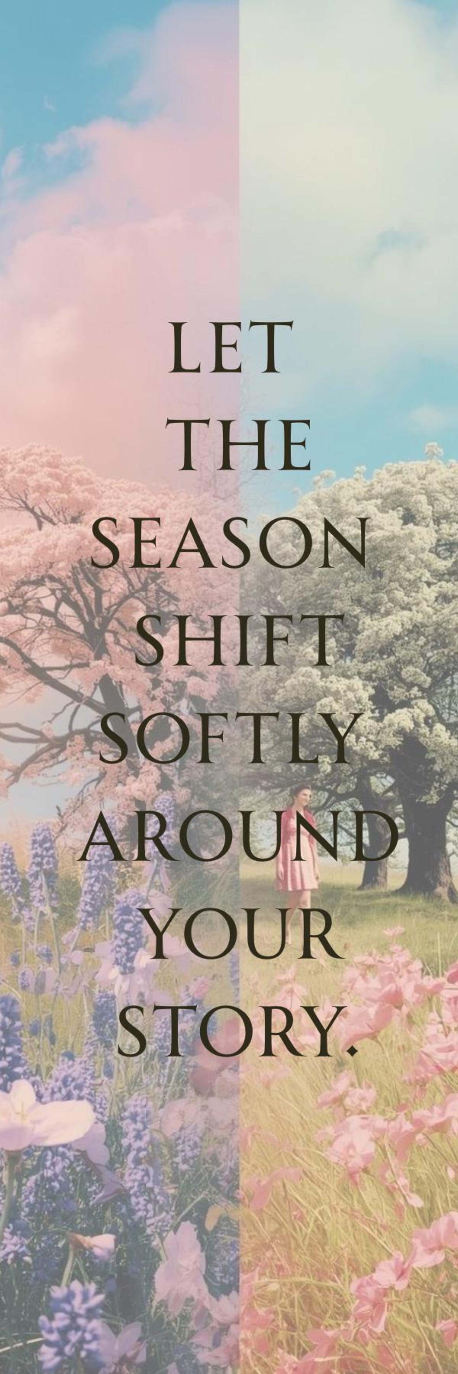 Four Season Bookmarks Set - Minimalist Seasonal Bookmark Set - Etsy
