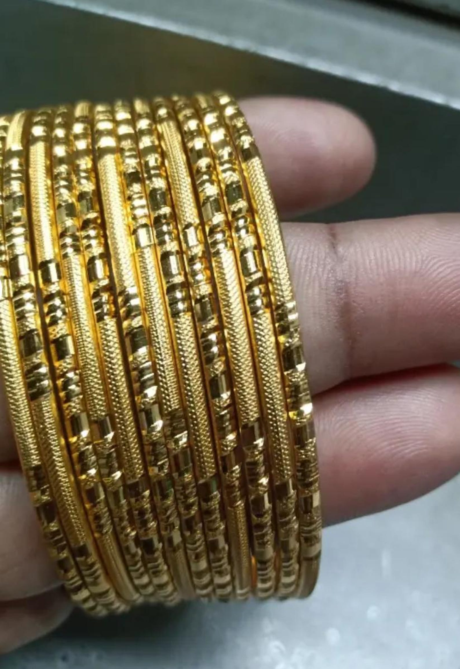Gold Plated Bridal Bnagles Indian Kundan Bnagles - Etsy