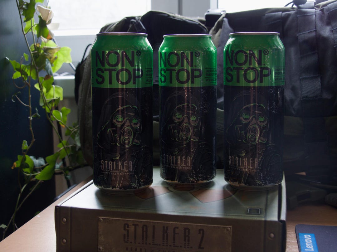 500ML Unopened NON STOP Energy Drink S.T.A.L.K.E.R. 2 Limited Edition ...