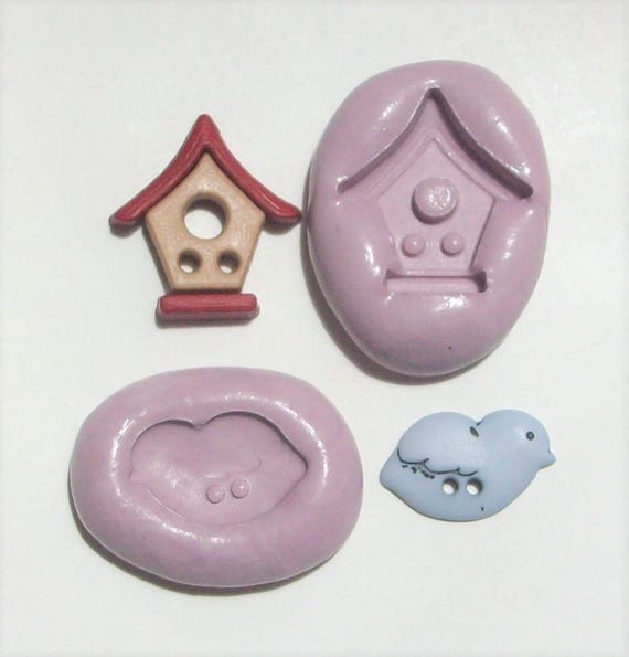 Birdhouse bird molds 2 molds for crafts handmade with FDA | Etsy