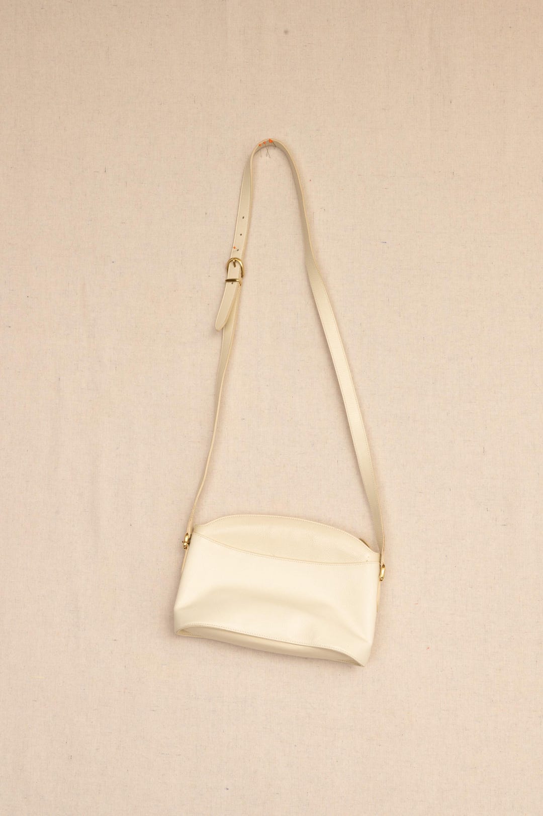 Vintage Coach White Leather Crossbody Bag | Coach Mini Shoulder Bag ...