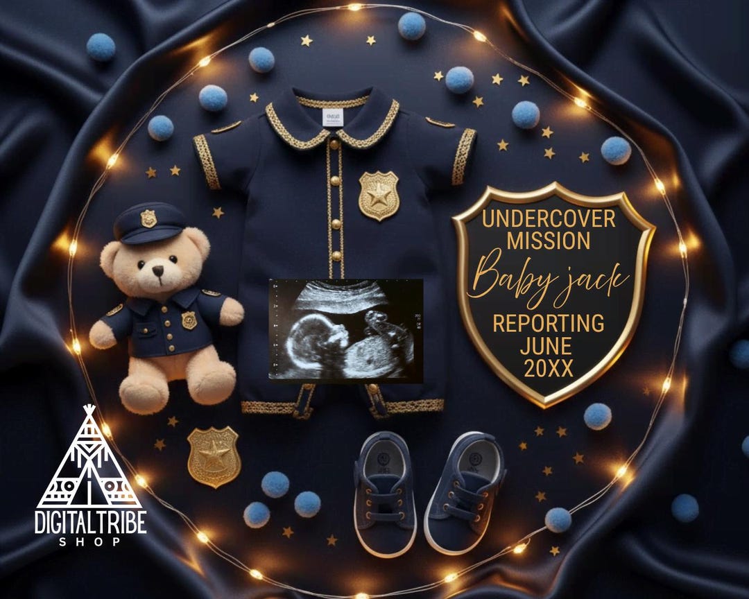 Police Pregnancy Announcement, Law Enforcement Ultrasound Announcement ...