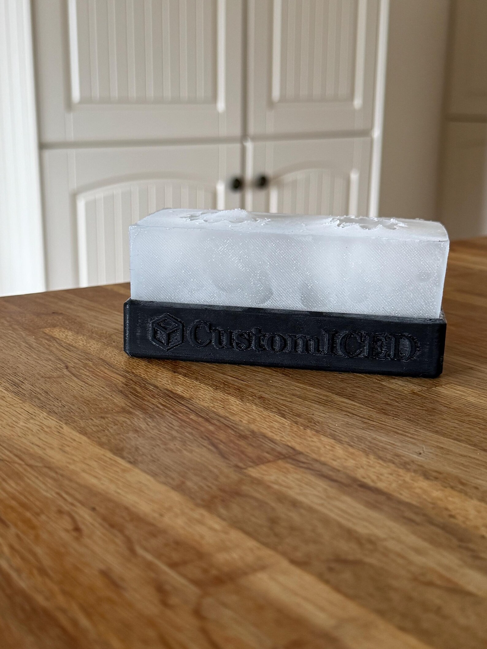 Customiced Pumpkin Ice Mold With Lid: Halloween Cocktail Ice Cube Tray ...