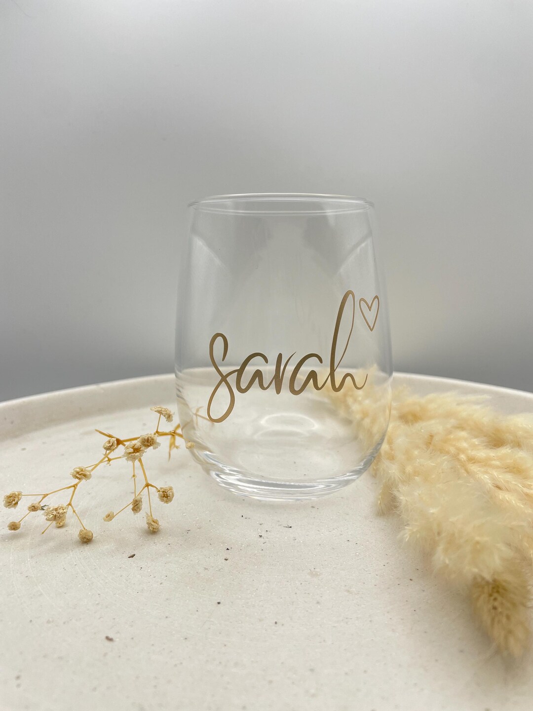 Personalized Drinking Glass With Name, Personalized Water Glass With ...