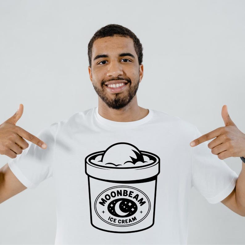Moonbeam Ice Cream Svg & Png,moonbeam Ice Cream Instant Download Png ...