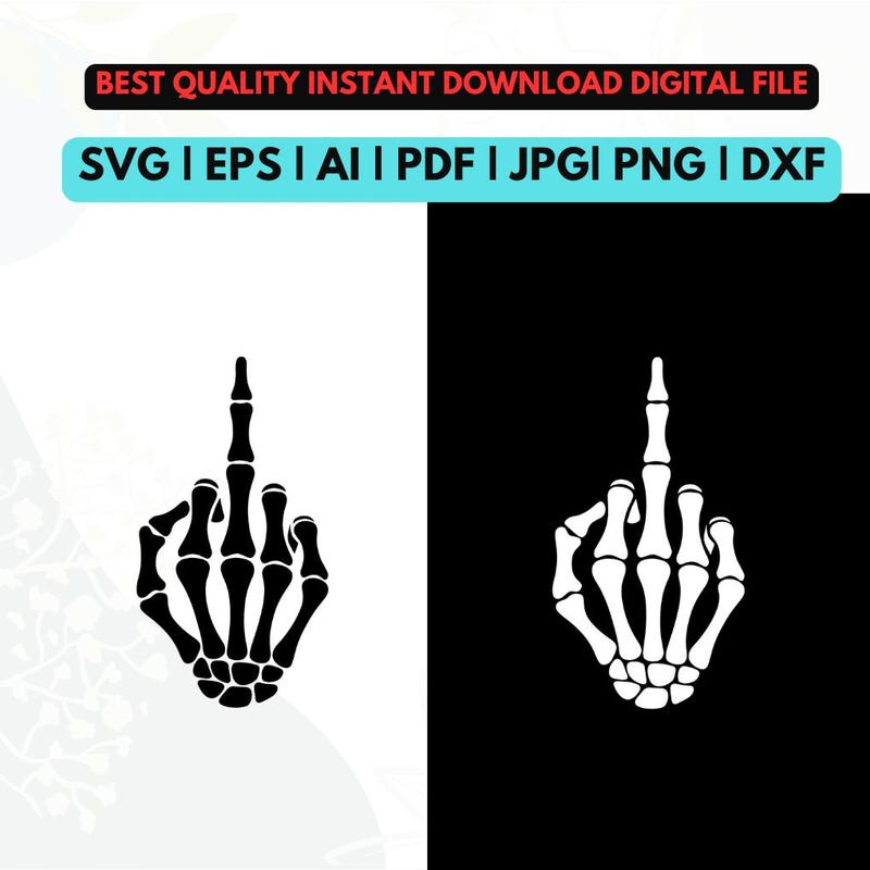 Middle Finger Svg - Etsy