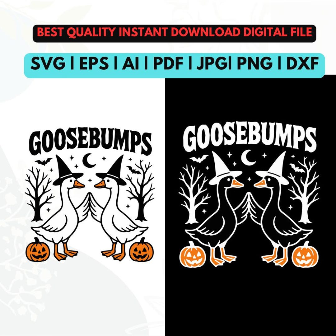Goose Bumps Png Svg,goosebumps PNG, Pumpkin Halloween Png, Funny Goose ...