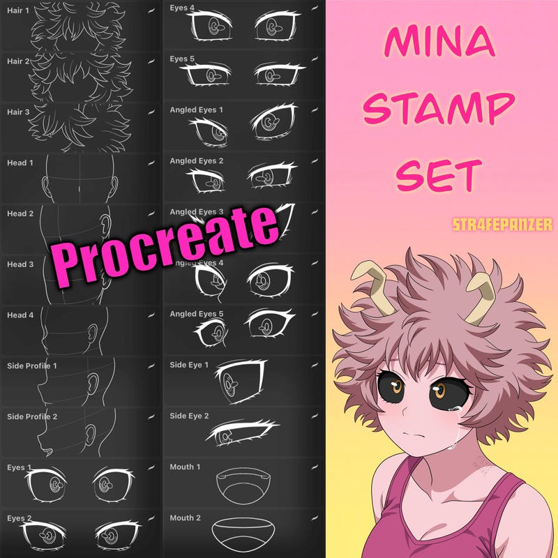 Ashido Mina My Hero - Etsy